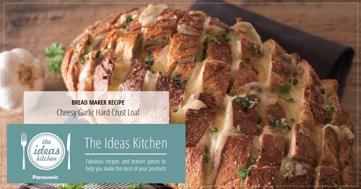 Cheesy Garlic Hard-Crust Loaf | The Ideas Kitchen