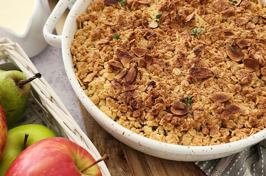 Apple, Pear and Almond Crumble | The Ideas Kitchen